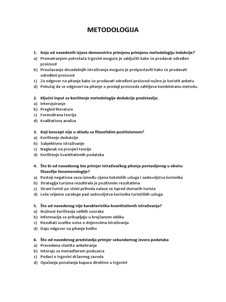 METODOLOGIJA | PDF