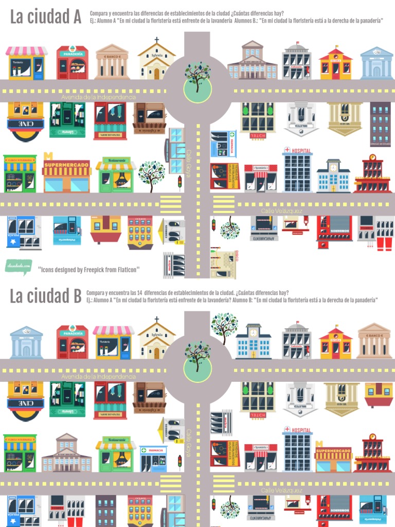 Espanol Mapa de La Ciudad Ejercicios | PDF
