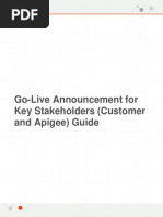Go-Live Announcement Email Template | PDF | Business