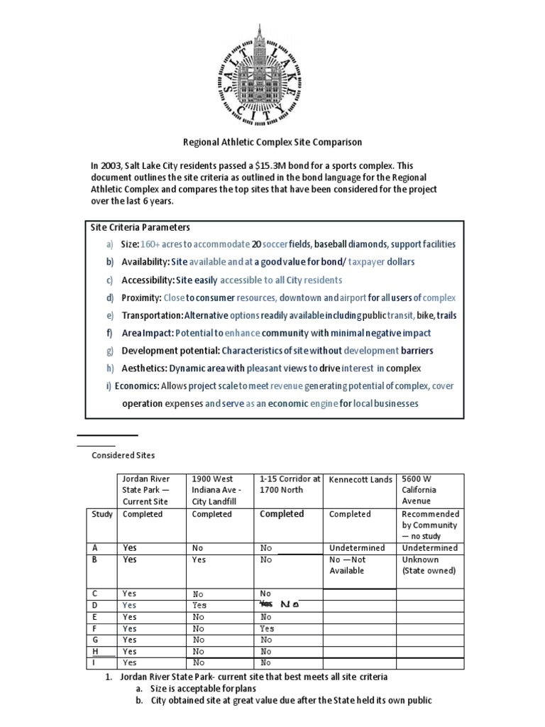 Rac Site Selection Matrix | PDF | Flood | Natural Environment