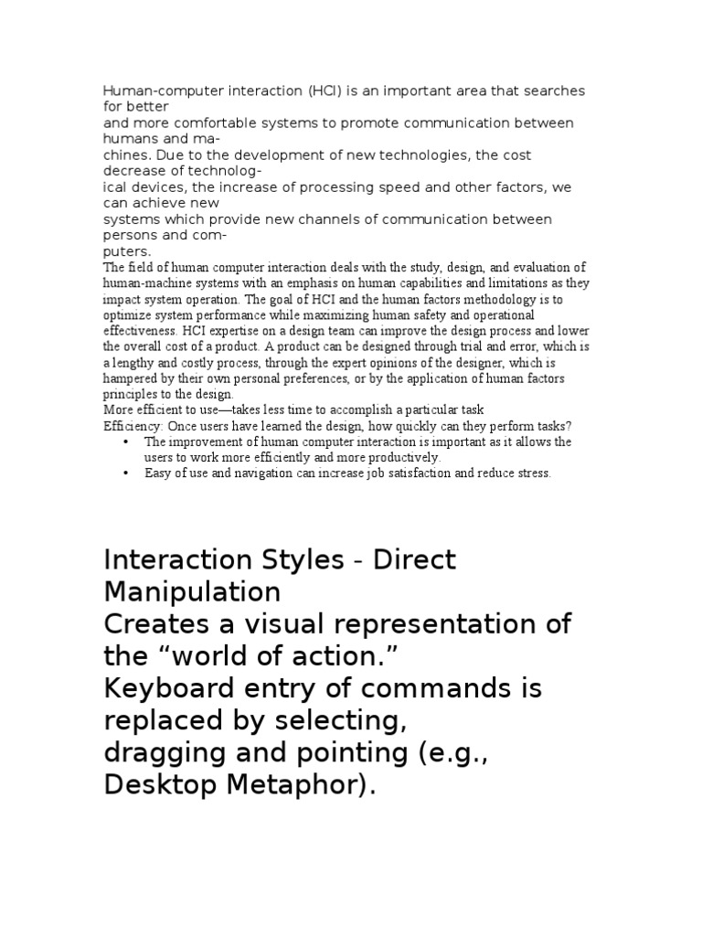 Human | PDF | Human–Computer Interaction | Human–Machine Interaction