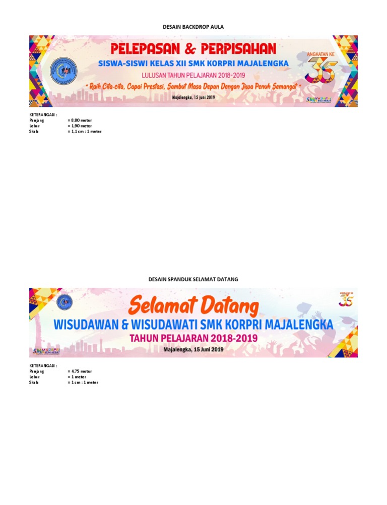 Desain Backdrop Aula | PDF