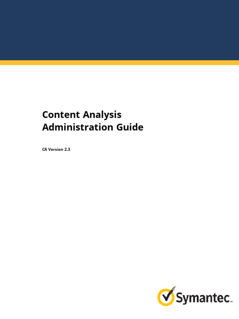 Content Analysis Admin Guide v23 | PDF | Port (Computer Networking) | Antivirus Software