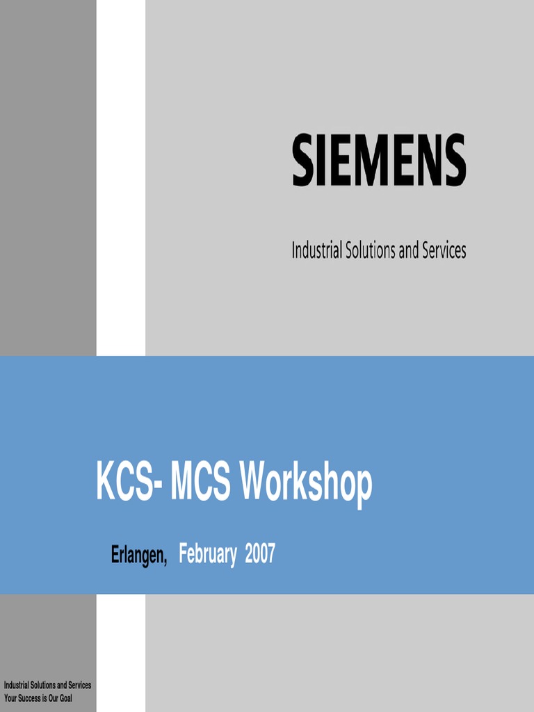KCS-MCS Introduction Eng | PDF | Program Optimization | Control System
