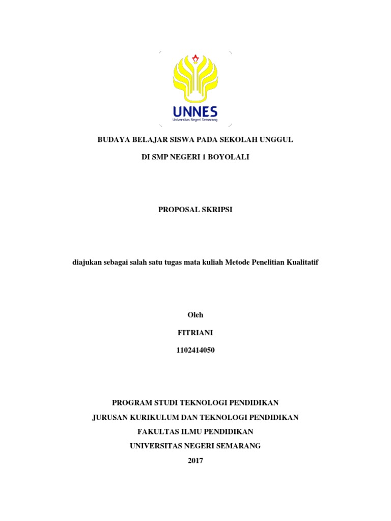 Proposal Penelitian | PDF