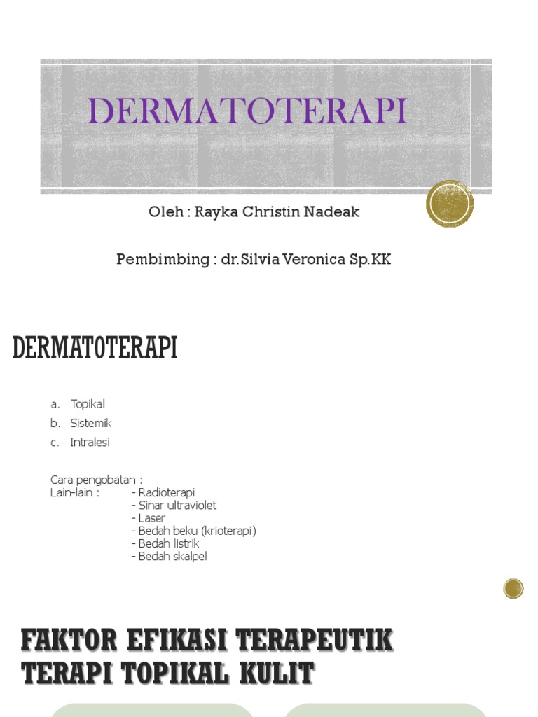 Dermatoterapi | PDF