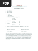 Form No. 22 (Revised) : (Prescribed Under Rule 99 (3) ) Half Yearly ...