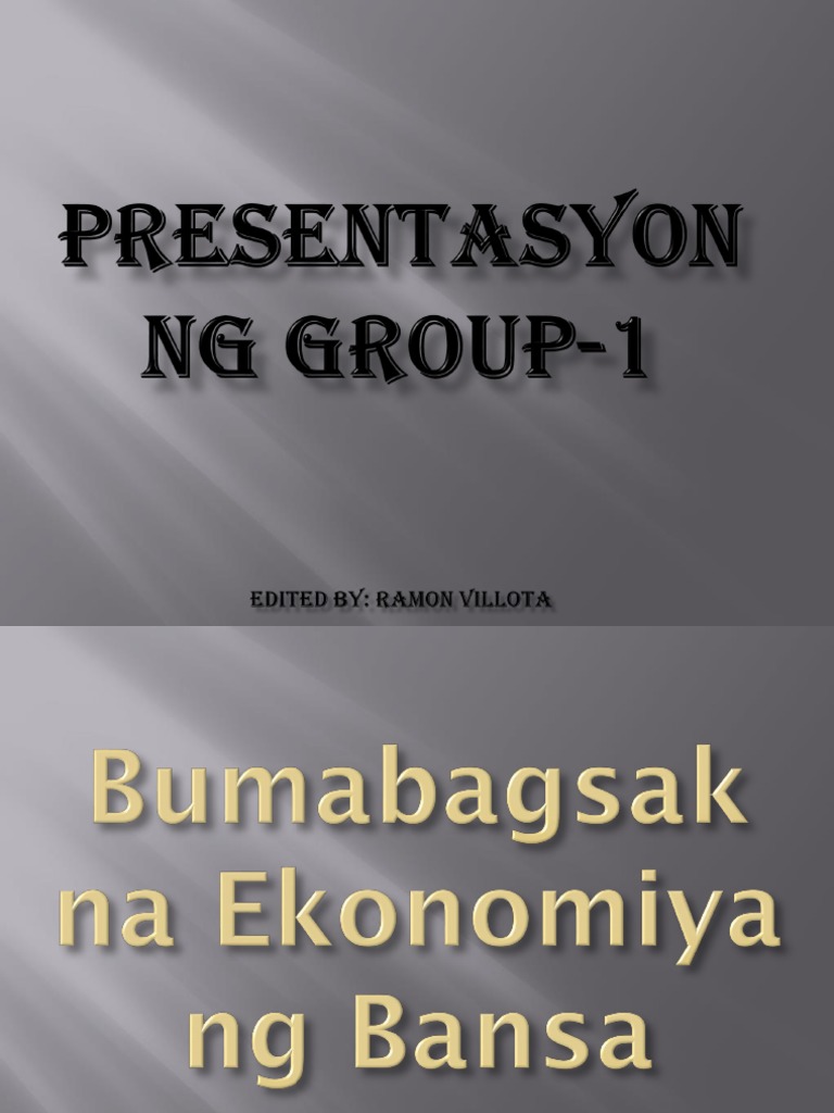 Presentasyon NG Group-1 | PDF