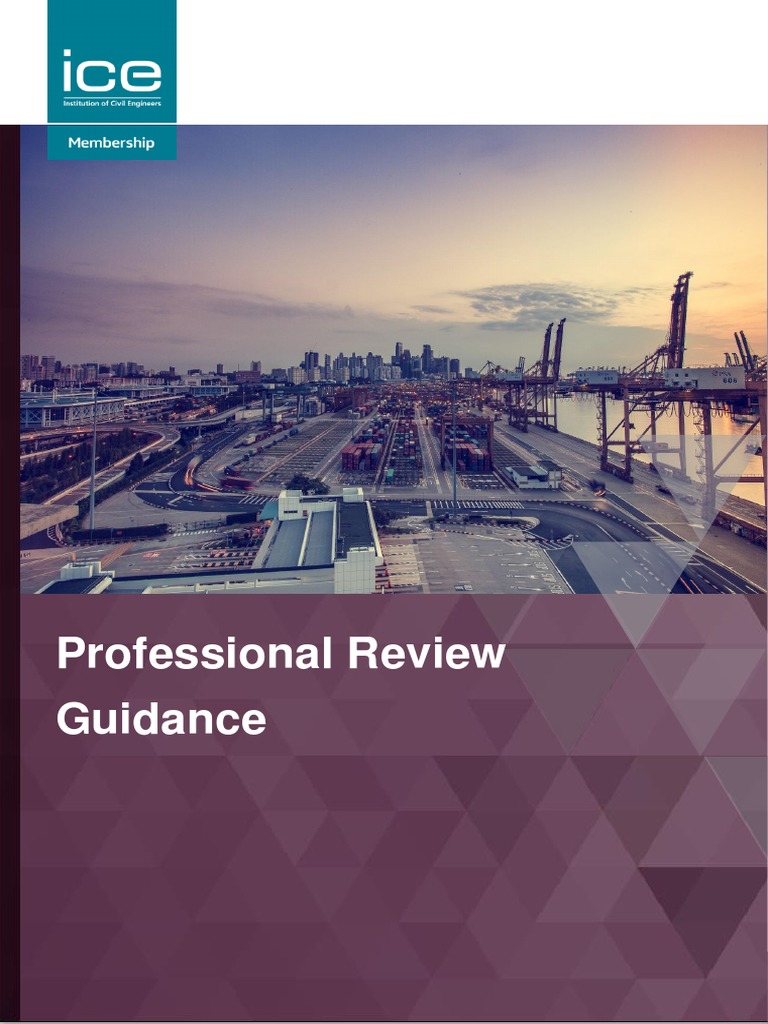 Professional Review Guidance for ICE Members | PDF | Design | Engineering