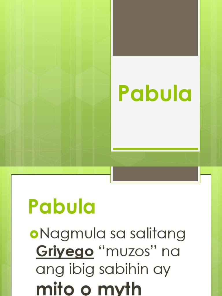 Filipino9 Pabula 160612055922 | PDF