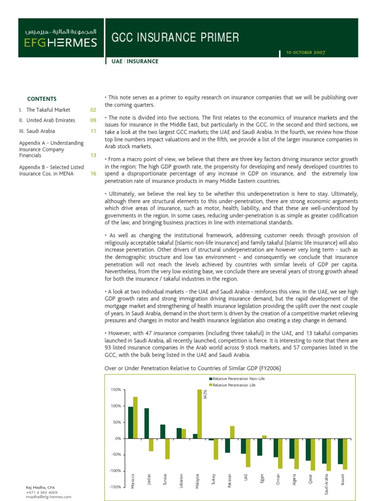 GCC Primer | PDF | Gulf Cooperation Council | Insurance