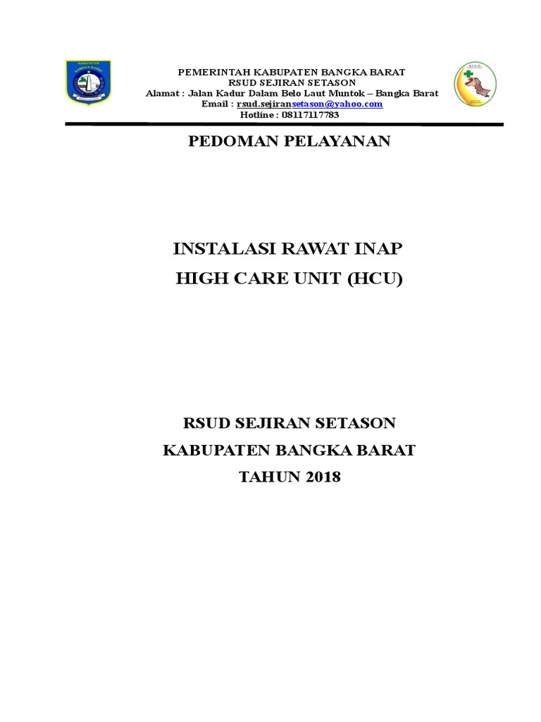 Pedoman Ruang HCU | PDF