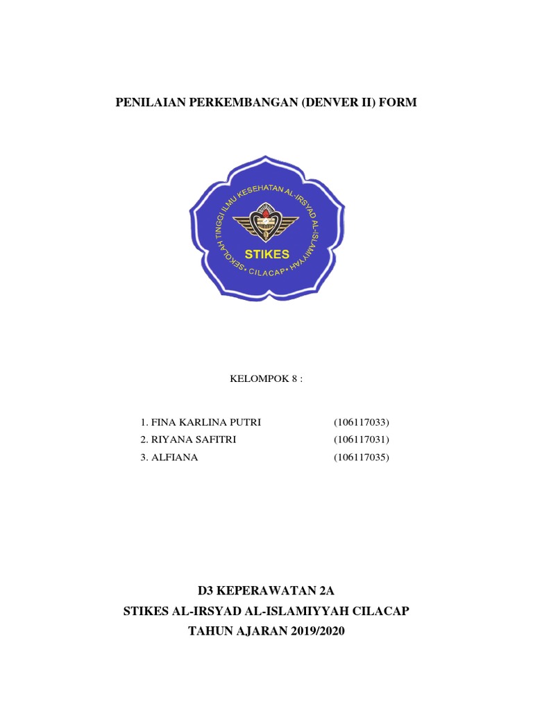 Formulir Skrining Denver II Anak | PDF