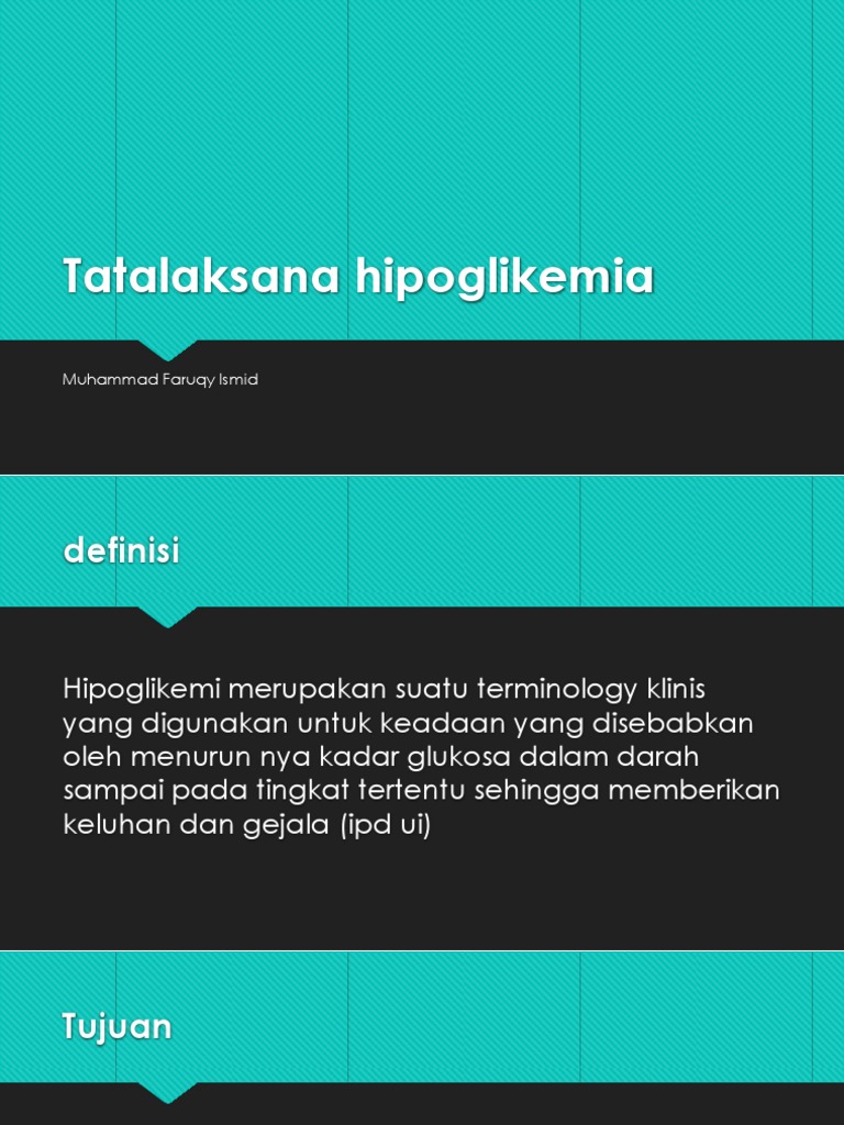 Tatalaksana Hipoglikemia | PDF