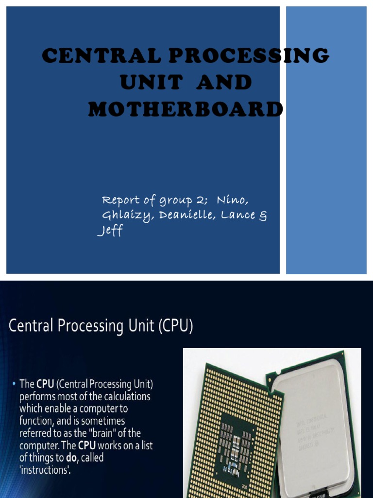 Exploring the Evolution of CPUs and the Vital Role of Motherboards in ...