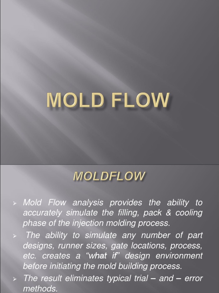Moldflow | PDF | Stress (Mechanics) | Chemical Product Engineering