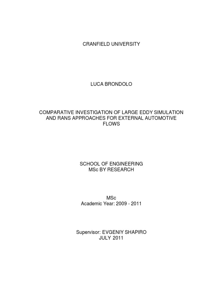 4 Ref - Comparative Investigation of Large Eddy Simulation and RANS ...