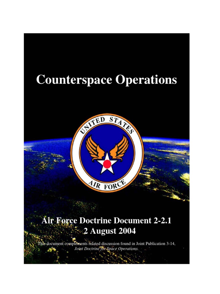 AFDD Template Guide Counterspace Operations: 20 September 2002 Air ...