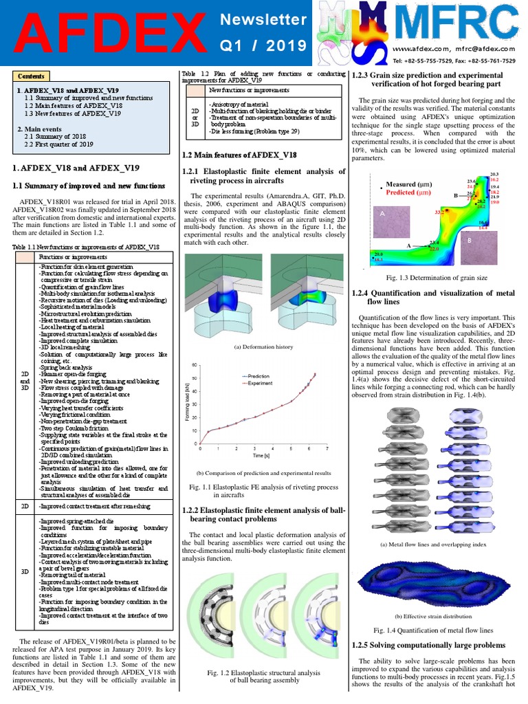 AFDEX | PDF | Deformation (Engineering) | Simulation