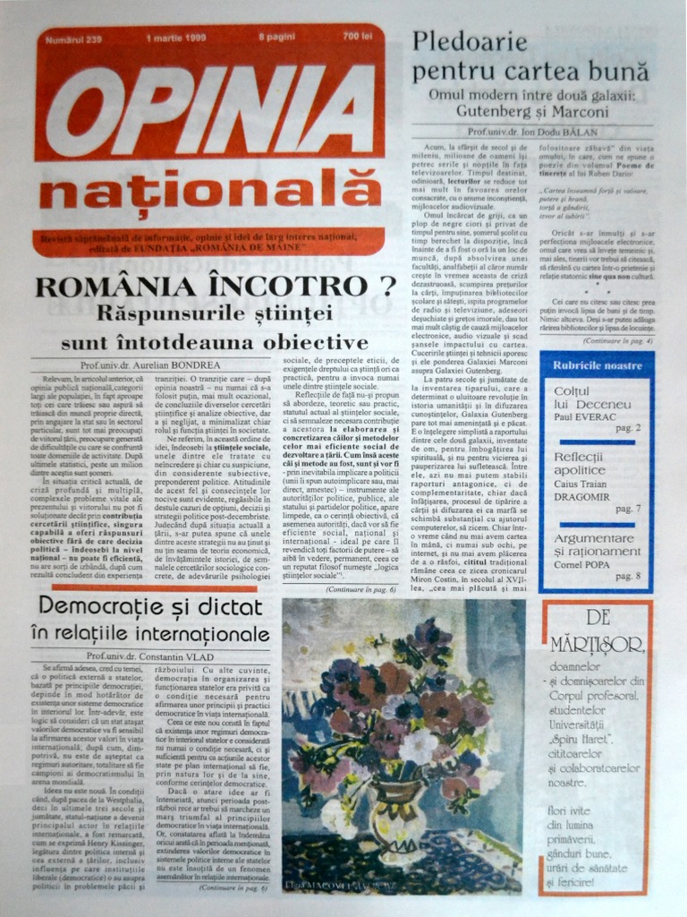 Ziar de Interes National | PDF