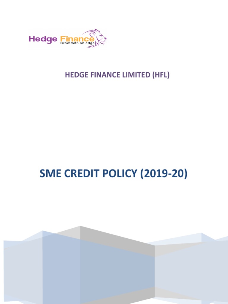 Sample Credit Policy | PDF | Loans | Credit Card
