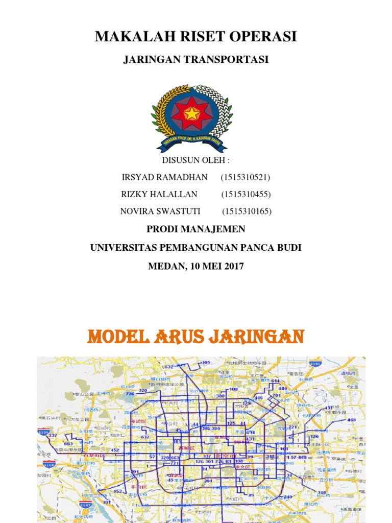 Model Arus Jaringan Transportasi dalam Makalah Riset Operasi | PDF