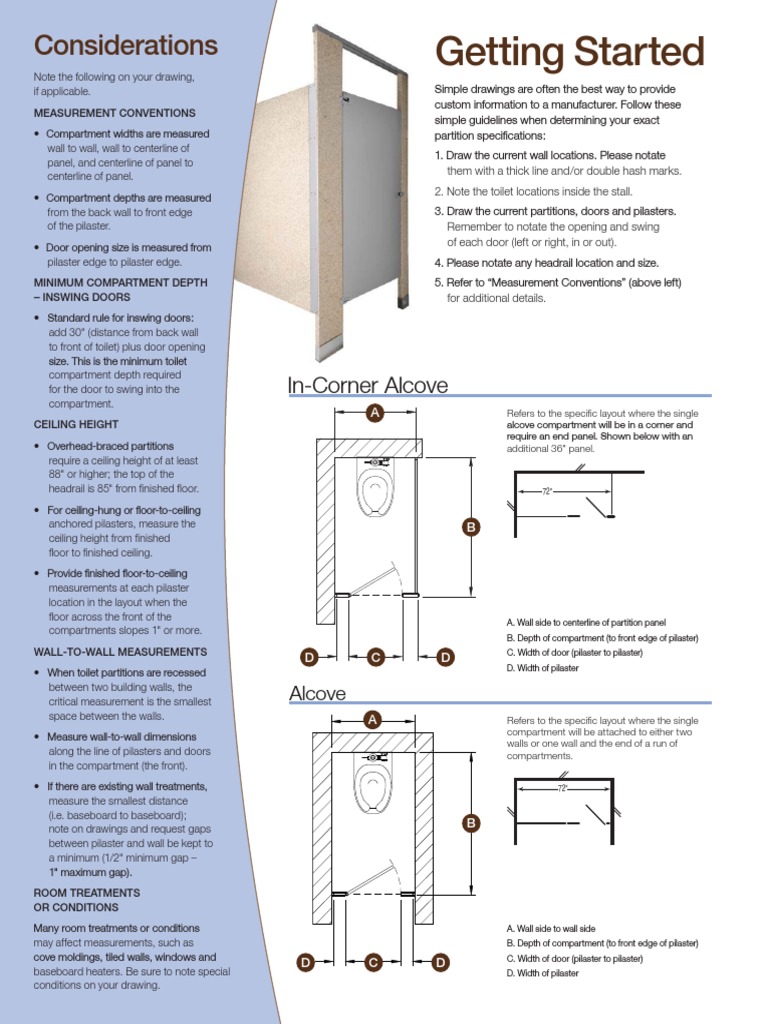 3971 Toilet Partitions Computation Guide PDF | PDF | Wall ...