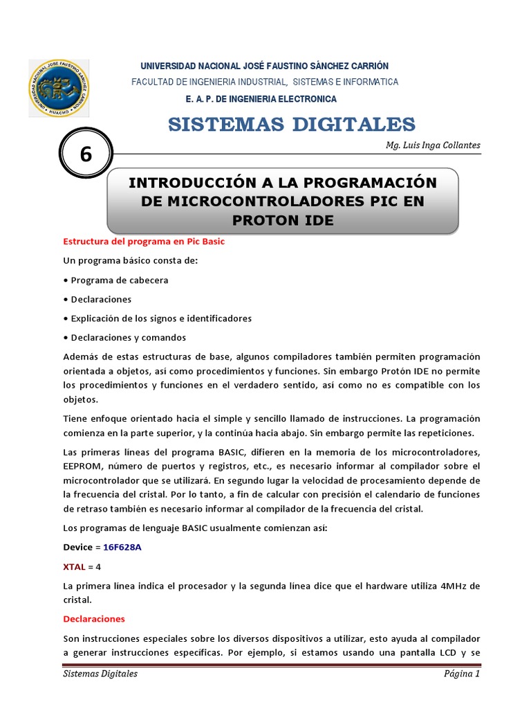 Microcontroladores Con PROTON IDE | PDF | Poco | Microcontrolador