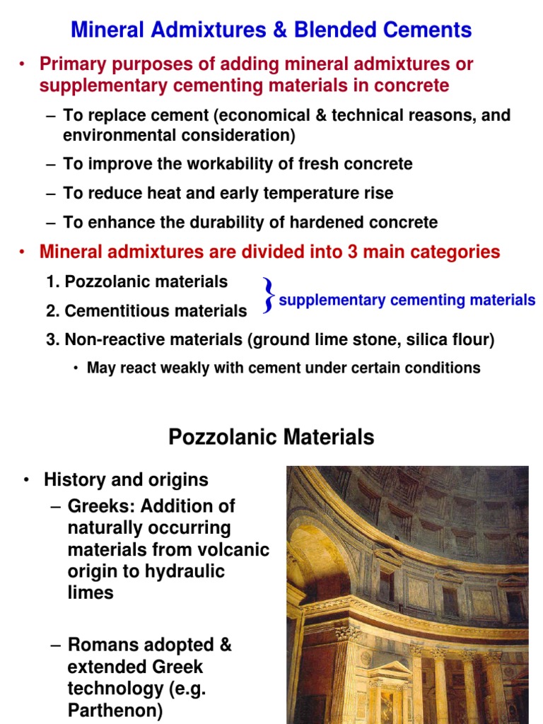 Mineral Admixtures & Blended Cements: Supplementary Cementing Materials ...