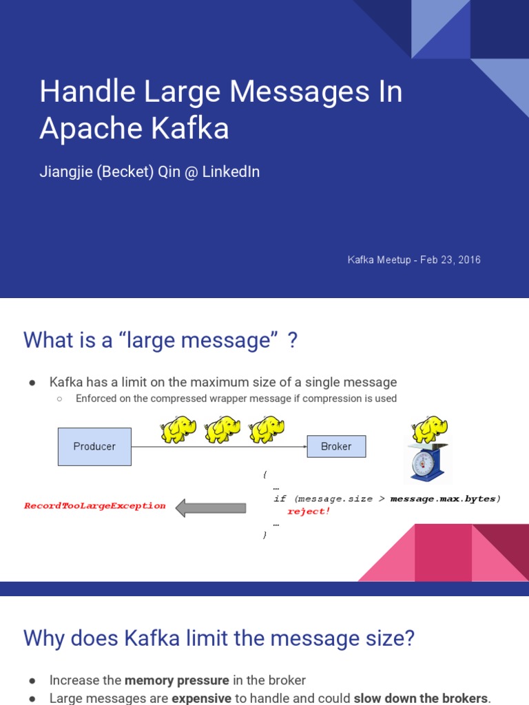 Handle Large Messages in Apache Kafka | PDF | Information Technology ...