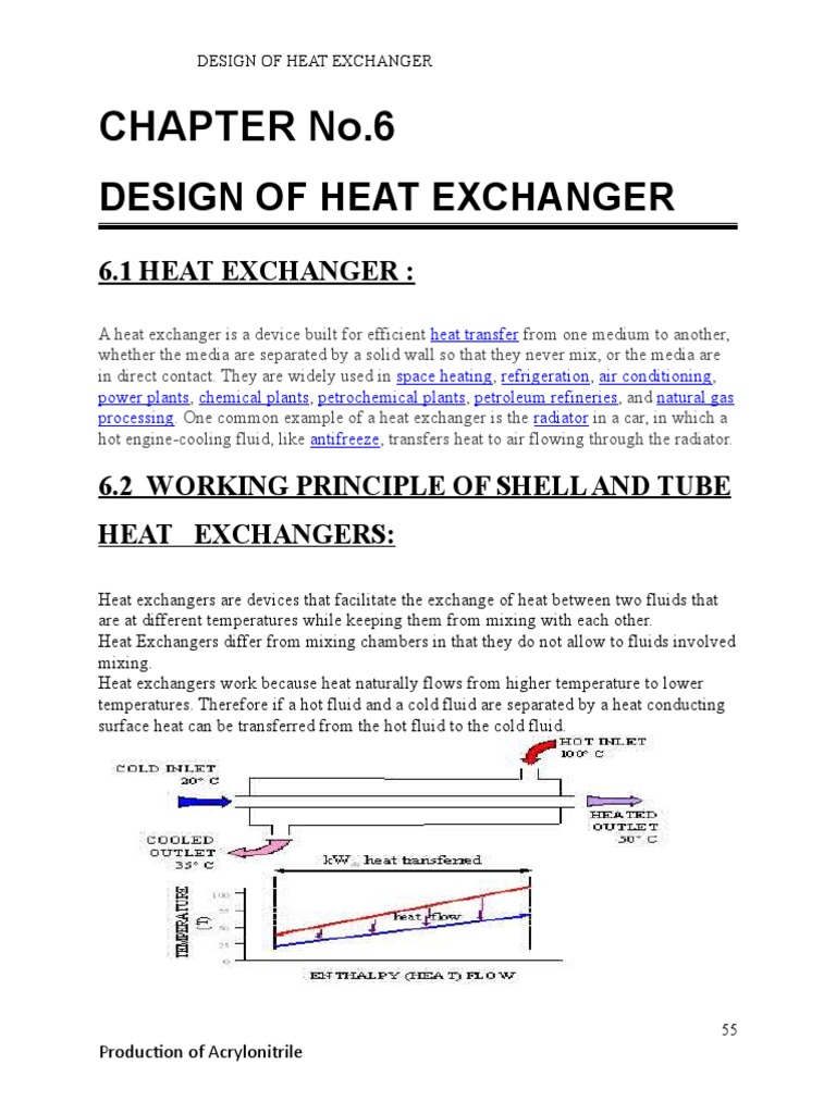 Chapter No.6: Design of Heat Exchanger | PDF | Heat Exchanger | Pipe ...