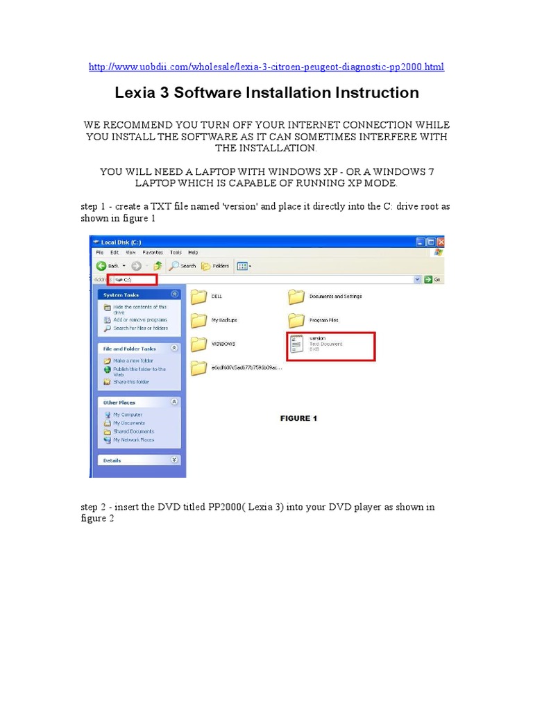 A Comprehensive 33 Step Guide to Installing Lexia 3 Citroen and Peugeot ...
