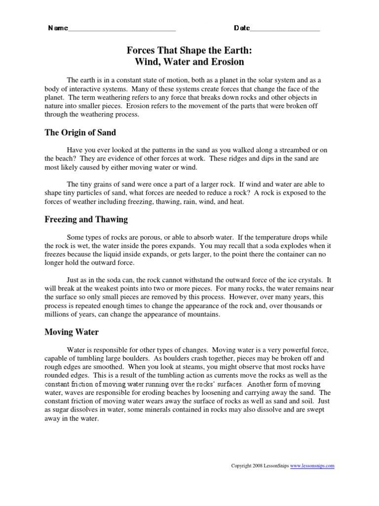 Wind Water Erosion | Download Free PDF | Erosion | Glacier