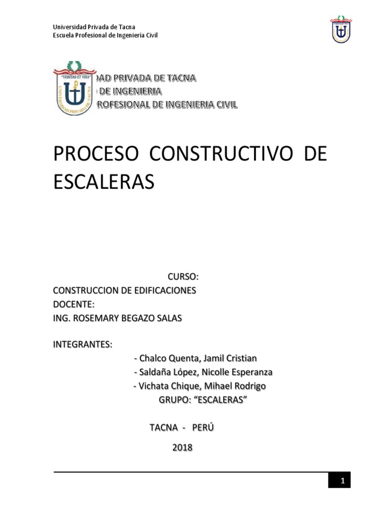 Proceso Constructivo de Escaleras | Descargar gratis PDF | Escalera ...