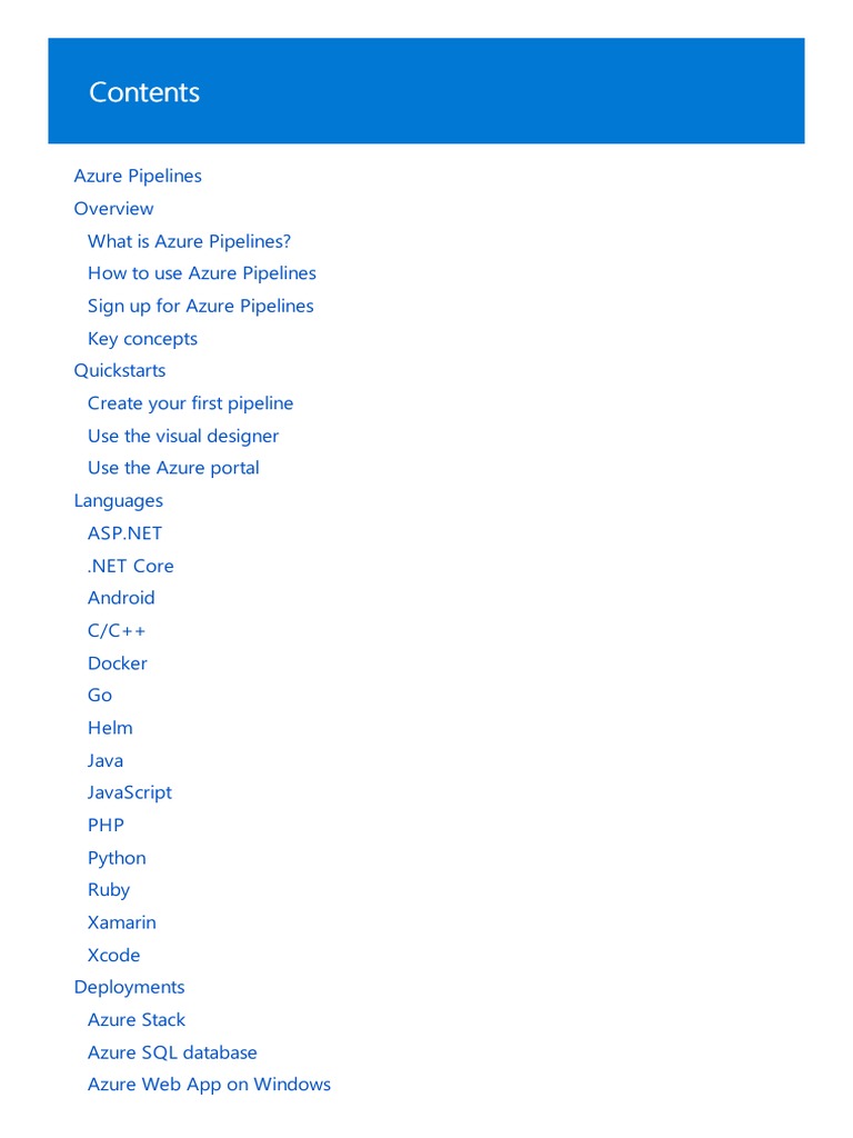 Azuredevops Pipeline Pdf Microsoft Visual Studio Microsoft Azure