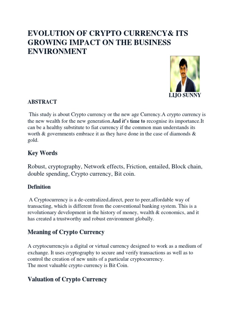 Impact of Cryptocurrency on Business | PDF | Cryptocurrency | Bitcoin
