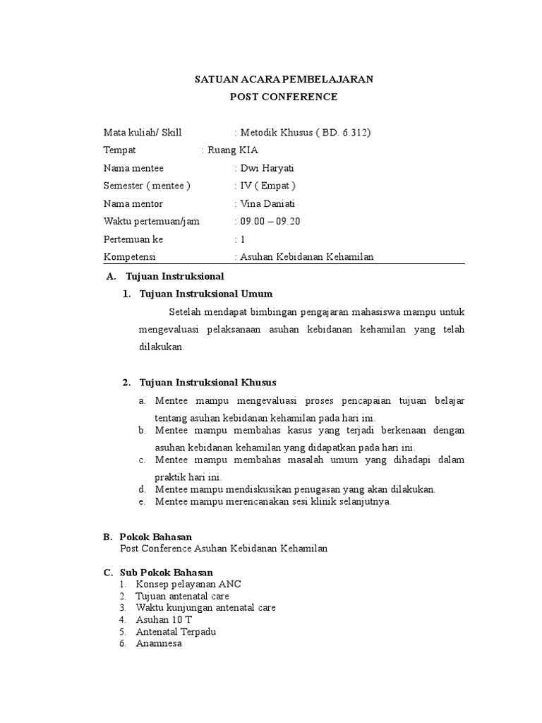 Sap Post Conference | PDF | Karier & Perkembangan