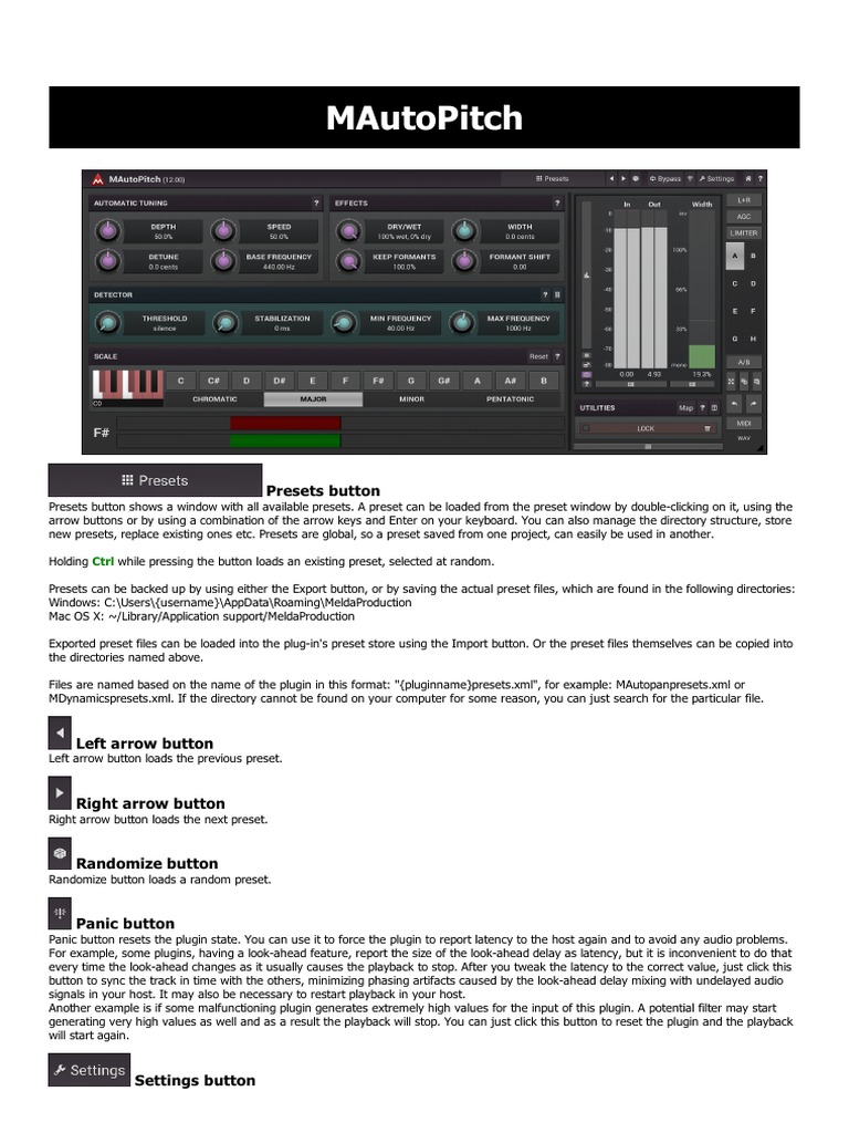 MAutoPitch: An Overview of the Automatic Pitch Correction Plugin's ...
