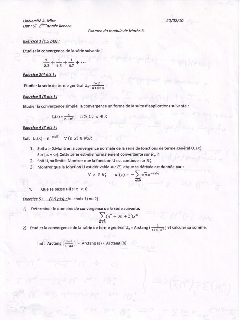 Exam Ratt Corrige Maths 03 PDF | PDF