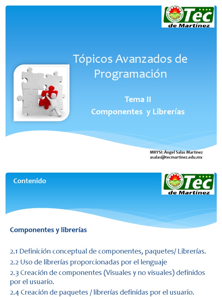 Ponentes y Librerias | PDF | Java (lenguaje de programación ...