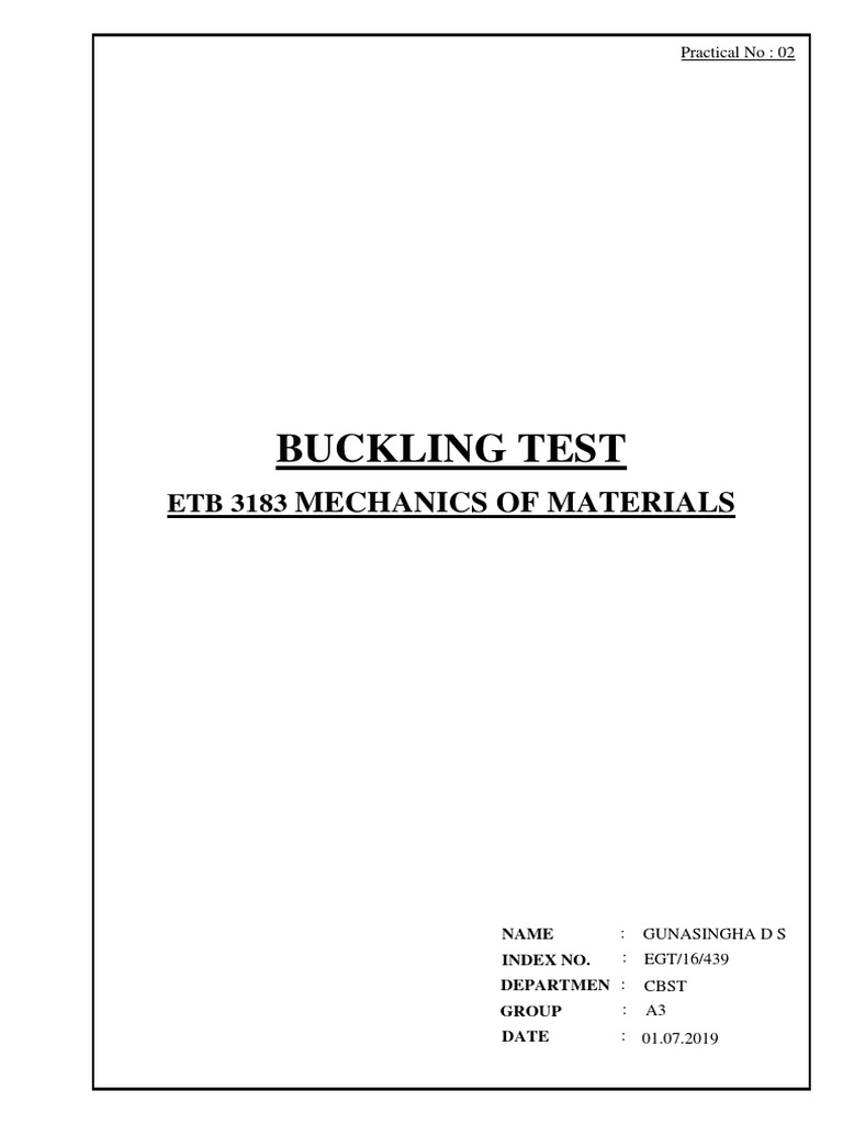 Standard Proctor Compaction Test | PDF | Buckling | Continuum Mechanics