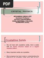 Crystallography Notes | PDF | Crystal Structure | Crystal