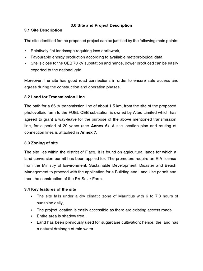 ChPTER 3 PRJCT DESCRIPTION | Download Free PDF | Electric Power Transmission | Photovoltaics