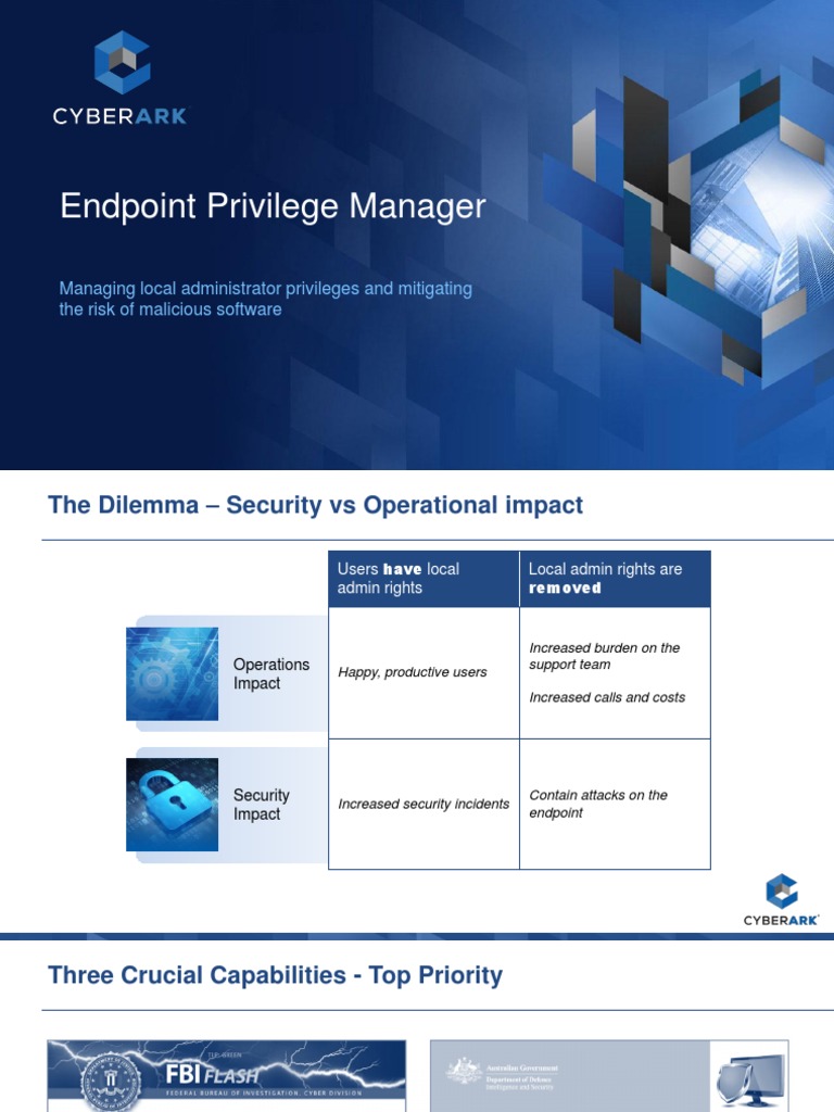 CyberArk EPM Overview | PDF | Ransomware | Malware