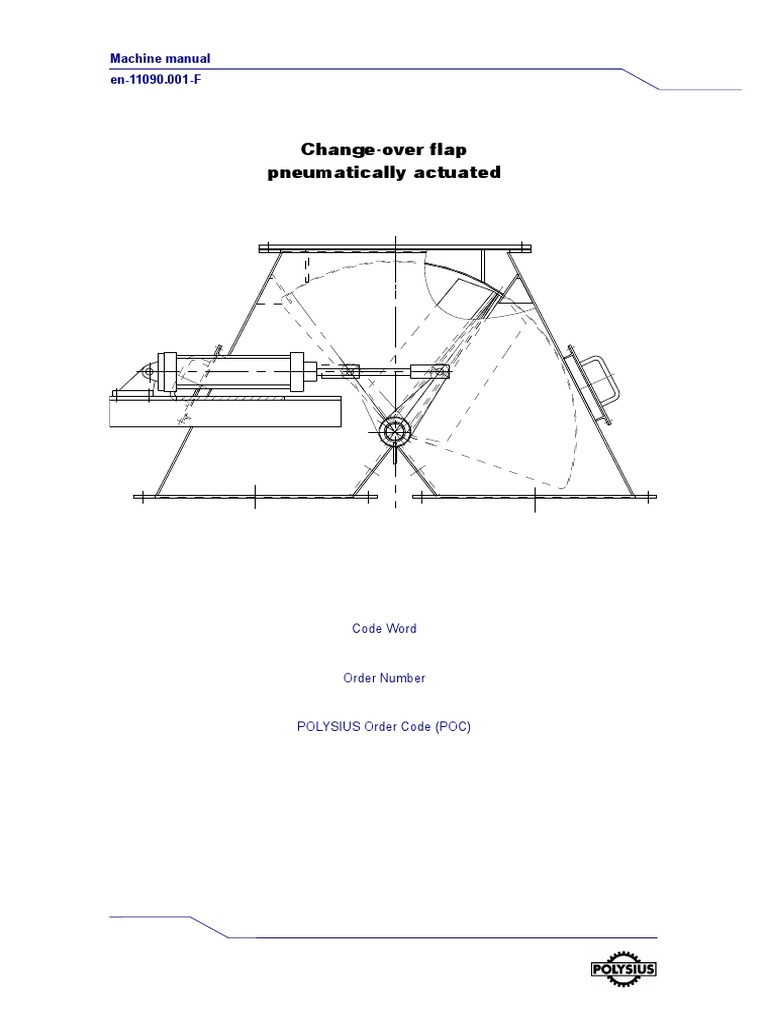 Change-Over Flap Pneumatically Actuated: Machine Manual En-11090.001-F ...