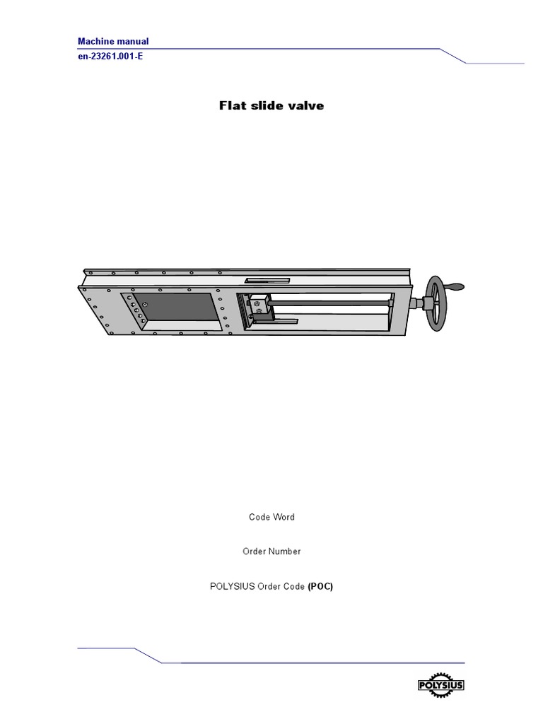 Flat Slide Valve | PDF | Valve | Machines