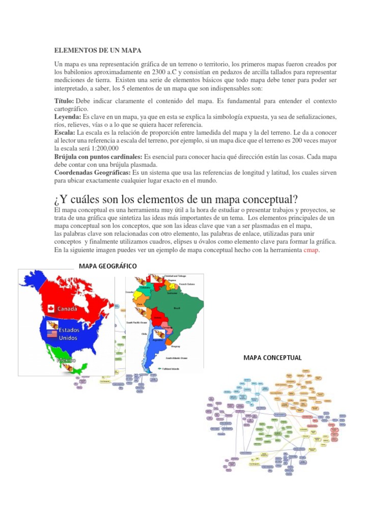 Elementos de Un Mapa | PDF