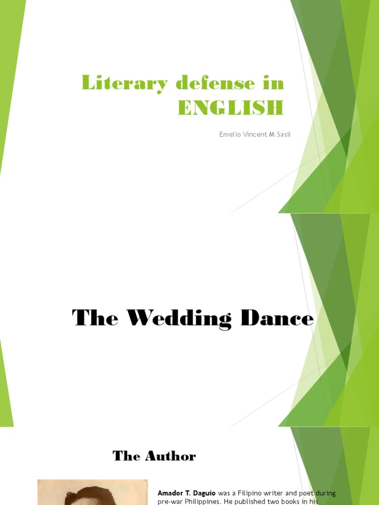 Literary Defense in English: Emelio Vincent M.Sasil | PDF | General Fiction