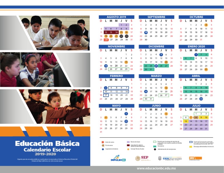 Calendario Escolar 2019-2020 | Educación Secundaria | Educación avanzada