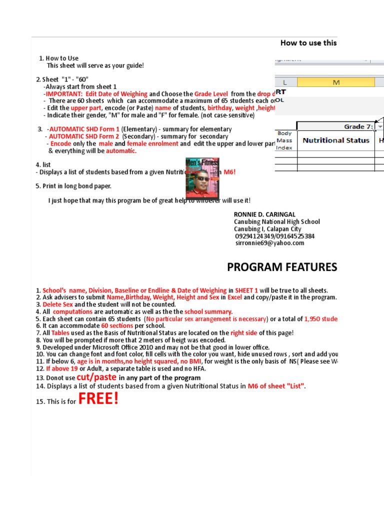 Student Nutritional Status Program Guide | PDF